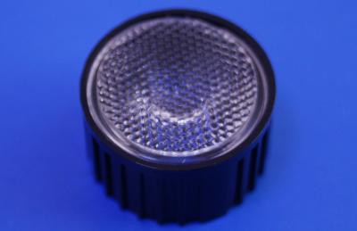 China Aspheric Optical PMMA LED Lens with Black Holder - 19.8mm Diameter, 60° Beam Angle for 1W-3W Spot Lights for sale