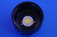 China Aspheric Optical PMMA LED Lens with Black Holder - 19.8mm Diameter, 60° Beam Angle for 1W-3W Spot Lights for sale