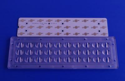 China Waterproof 30W LED Light PCB Board with 256x78.6mm PC Lens and 70x140° Beam Angle for Lamp Fittings for sale