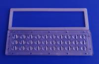 China Waterproof 30W LED Light PCB Board with 256x78.6mm PC Lens and 70x140° Beam Angle for Lamp Fittings for sale
