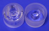 China 45 Degree High Power LED Lens for 1W/3W Bridgelux Chip - 21.8mm Diameter, 93% Transmittance for sale