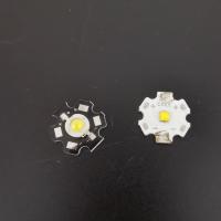 China White 1W High Power LED with Bridgelux Chips - 150lm Output, 3.0-3.6V, 14.8×7.9mm Size for sale