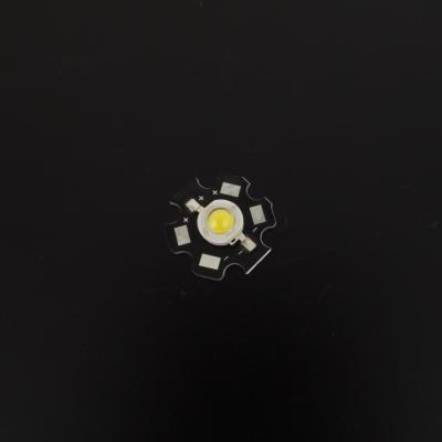 China White Color 1W High Power LED 140LM with Bridgelux Chip - 14.8×7.9mm Size, 3.0-3.6V Operation for sale