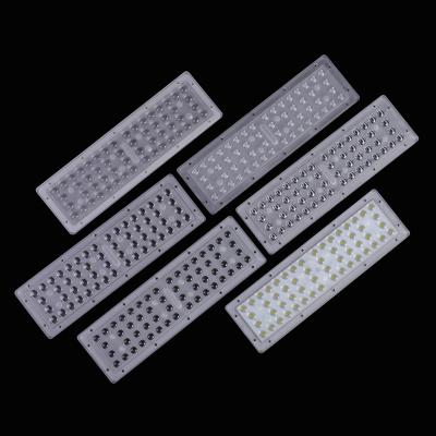 China 56W SMD 3030 LED Street Light Lens PC Optical Lens 256.6x78.6mm for Road Tunnel Lamp for sale