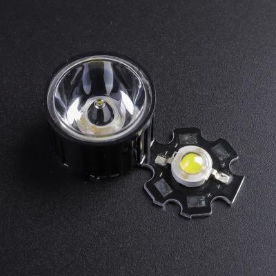 China Frosted Optical PMMA LED Lens 19.8mm Diameter 80 Degree Beam Angle for Spotlights for sale