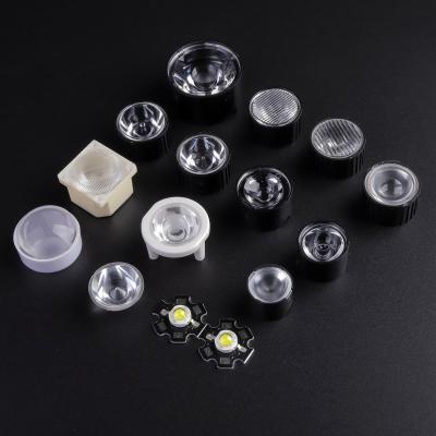 China Custom Clear PMMA LED Lens 17mm x 10mm for 1W 3W LED Applications with 10° Beam Angle and 93% Transmittance for sale