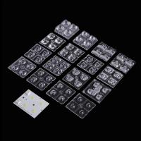China PC LED Street Lighting Lens 50x50mm with 157x57 Degree Beam Angle for Road Lamps 1-5W Power for sale