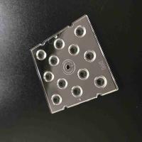 China 50x50mm SMD 3030 LED Lens 12 in 1 PC Lens for High Bay Light 60 Degree for sale