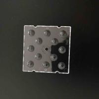 China 50x50mm SMD 3030 LED Lens 12 in 1 PC Lens for High Bay Light 60 Degree for sale