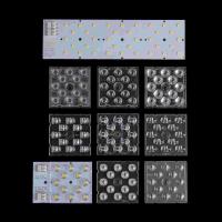 China ROHS 12 in 1 90 Degree SMD 5050 LED PC Optical Lens for High Bay Light 50x50mm for sale