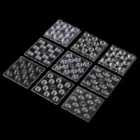 China ROHS 12 in 1 90 Degree SMD 5050 LED PC Optical Lens for High Bay Light 50x50mm for sale