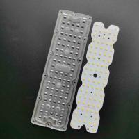 China 50W SMD3030 LED Street Light Module 90 Degree PC Lens Silicon Gasket 80 LEDs for sale