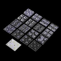China 50x50mm 30 Degree Optical PC LED Lens for SMD 5050 High Bay Light Narrow Beam Industrial Lighting for sale