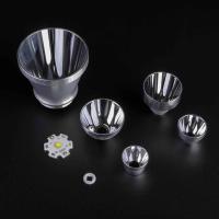 China LED Reflector Lens 15x9.29mm 30x60 Degree Beam Angle for XPG LED Street Light for sale
