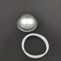 China 78mm LED Glass Lens with 60° Beam Angle and Square Heat Sink for 100W LED Lighting Applications for sale