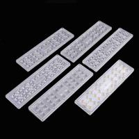 China Optical PC 5050 LED Street Light Lens 270x75mm 130° Beam Angle 93% Transmittance for SKD LED Retrofit for sale