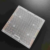 China 90W Asymmetric LED Street Light Lens PCB Module for Road Lamp 175x175mm for sale