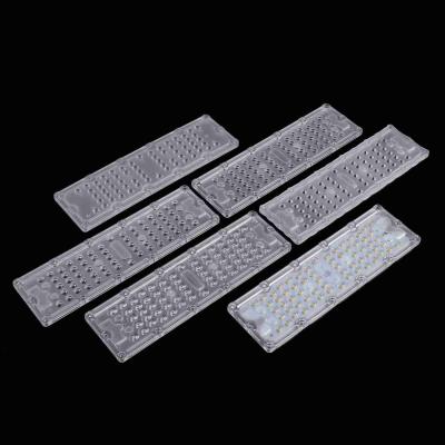 China 80x150 Degree LED Street Light Module with Heat Sink 3030 LED Lens 236x70mm PCB 8S8P Circuit for sale