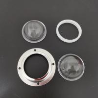 China 50mm COB LED Glass Lens Reflector for 20-100W Road Lights with 70-90° Beam Angle for sale