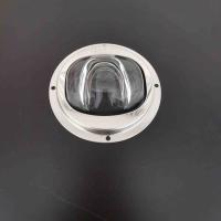 China Borosilicate Glass LED Street Light Lens 120x60 Degree 78mm with Metal Holder Waterproof for sale
