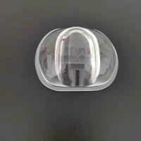 China 50W COB Glass LED Street Light Lens 86x52mm 140x70° Beam Angle with Metal Holder for 10W-100W LEDs for sale
