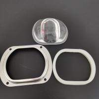 China 50W COB Glass LED Street Light Lens 86x52mm 140x70° Beam Angle with Metal Holder for 10W-100W LEDs for sale