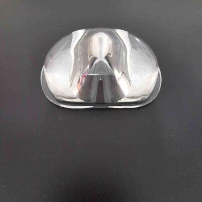 China Borosilicate Glass COB LED Lens 75x135 Degree for 50-100W Street Light for sale