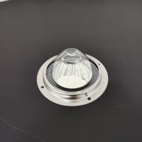 China 78mm Borosilicate Glass LED Lens 45 Degree for High Bay Lighting Industrial Fixtures for sale