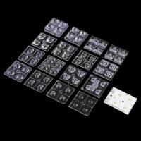 China 50x50mm 2x2 LED Optical Lens Module 4W-12W with 135x60 Degree Beam Angle for Road Lamps for sale