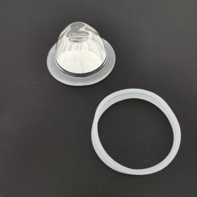 China Borosilicate Glass LED Lens 45 Degree 78mm Diameter for 10-100W COB LEDs for sale