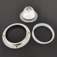 China Borosilicate Glass LED Lens 45 Degree 78mm Diameter for 10-100W COB LEDs for sale