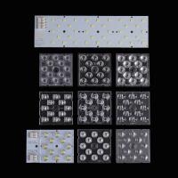 China 12 in 1 3030 SMD LED Lens 50x50mm 60 Degree for High Bay Street Light for sale