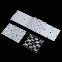 China 12 in 1 3030 SMD LED Lens 50x50mm 60 Degree for High Bay Street Light for sale