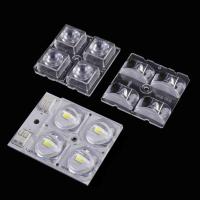 China 50x50mm 30 Degree Optical PC LED Lens for SMD 5050 High Bay Light Narrow Beam Industrial Lighting for sale