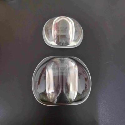 China Borosilicate Glass LED Lens 75x135 Degree Beam Angle for Street and Tunnel Lighting for sale