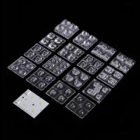 China Wholesale 50x50mm LED Optical Lens PC PMMA 90-95% Transmittance for Street Flood Lights for sale