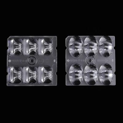 China Wholesale 50x50mm Optical Grade PC/PMMA LED Lens 95% Transmittance for LED Lighting for sale