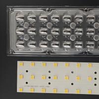 China 5050 SMD LED PCB Board 30-50W 48V 163x85 Degree Beam Angle Optical Grade PC Lens for Street Lighting for sale