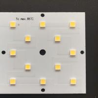 China Optical Grade PC SMD 3030 LED PCB Board 70x50mm with 12-in-1 Lens for High Bay Light Retrofit for sale