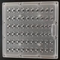 China 175x175mm 5050 SMD LED Array Lens TYPE2 Beam Angle Square Light Lens for 60W 120W Street Lights for sale