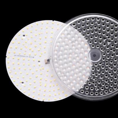 China 150W Solderless UFO LED Bulb Lens Board with 60 Degree Beam Angle and 91% Transmittance for 3030 SMD High-Bay Lighting for sale