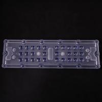 China SMD 5050 LED Lens Array 28-in-1 with 80x150 Degree Beam Angle for Street Lighting - 236x70mm Size for sale