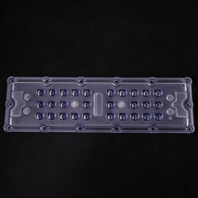 China SMD 5050 LED Lens Array 28-in-1 with 80x150 Degree Beam Angle for Street Lighting - 236x70mm Size for sale