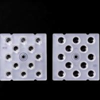 China 12-in-1 50x50mm LED Lens for 3030 SMD Street Lights with 91% Transmittance and Multiple Beam Angles for sale