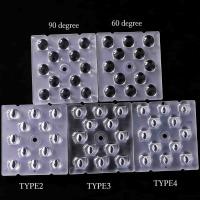 China 12-in-1 50x50mm LED Lens for 3030 SMD Street Lights with 91% Transmittance and Multiple Beam Angles for sale