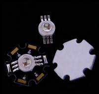 China 3W RGB High Power LED with Star PCB and Optical Lens - 14.68x5.2mm Size, 120° Beam Angle for sale