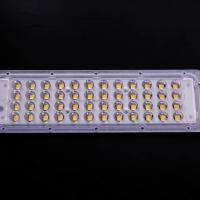 China 90×90 Degree SMD 3030 LED Lens Module with Heat Sink for 50W Tunnel Lighting - 250×74mm Optical PC Lens for sale