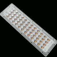 China 90×90 Degree SMD 3030 LED Lens Module with Heat Sink for 50W Tunnel Lighting - 250×74mm Optical PC Lens for sale