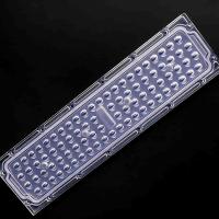China 50W LED Street Light Module 84x3030 SMD Lens 136x78 Degree PC Material with Silicon Gasket for sale