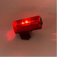 China 200mAh Rechargeable Bicycle Rear Tail Light Red LED 50M Illumination IPX4 for sale